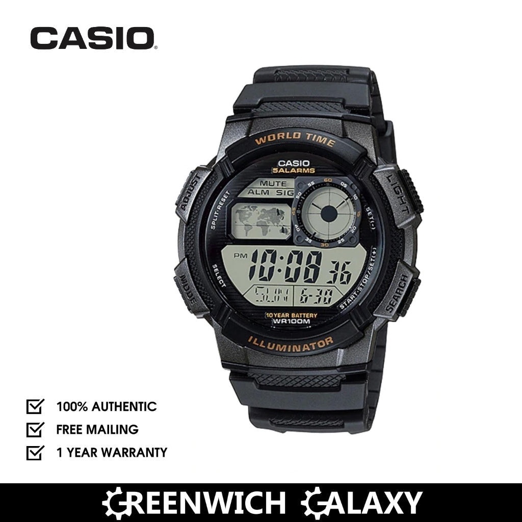 Casio Sports Digital Watch (AE-1000W-1A) | Shopee Malaysia