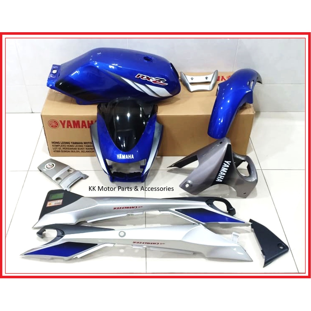COVERSET RXZ CATALYZER BIRU GREY HLY (COMPLETE SET) | Shopee Malaysia