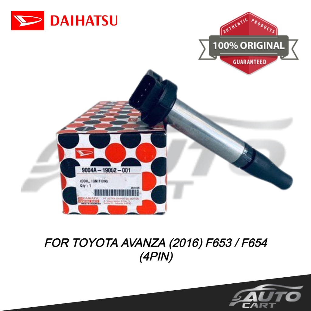 DAIHATSU GENUINE IGNITION PLUG COIL FOR TOYOTA AVANZA (2016) F653 ...