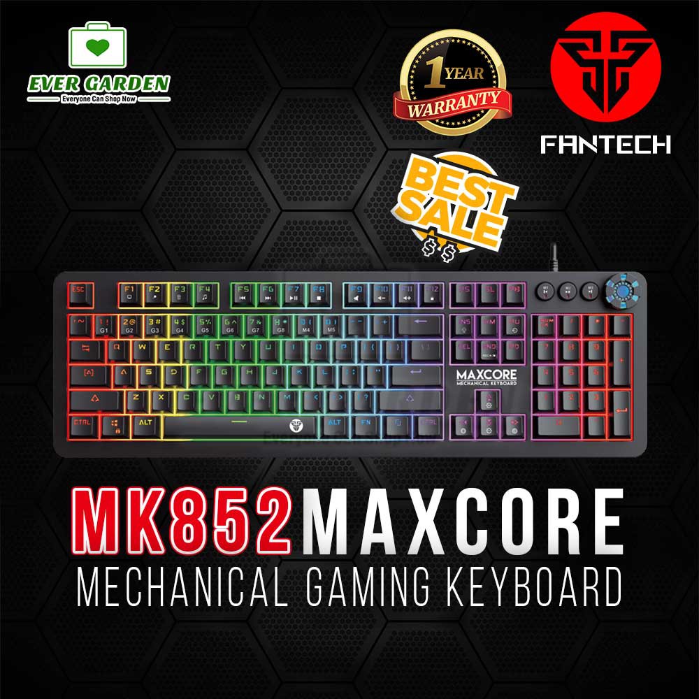 Evergarden Fantech MK852 Max Core Mechanical Keyboard 104 Keys English ...