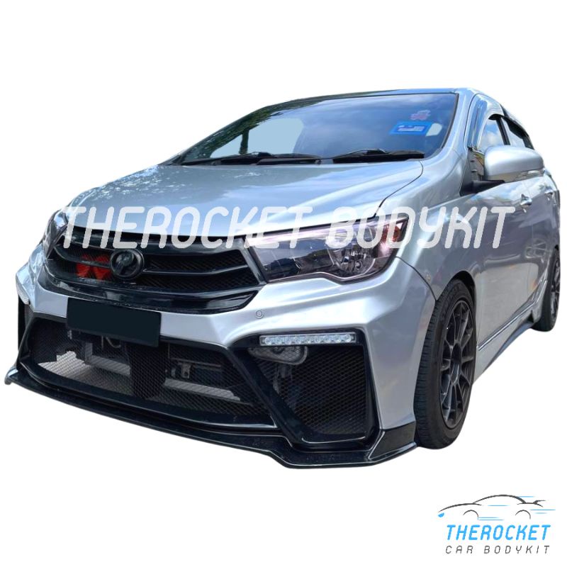 READY STOK!!! Perodua Bezza 2016-2019 GT Front Bumper Bodykit With LED ...
