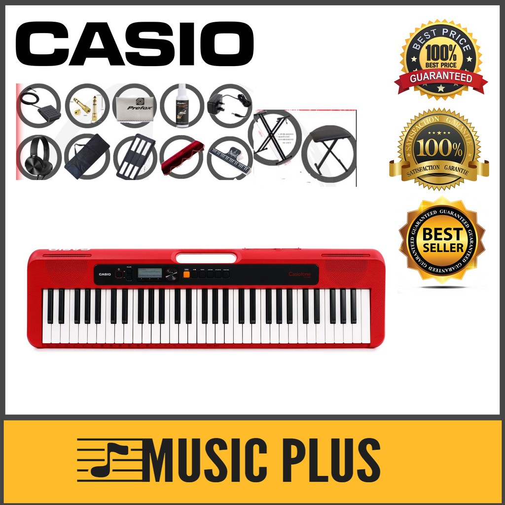 Casio CT-S200 61-Keys Casiotone Keyboard with Keyboard Stand, Headphone ...