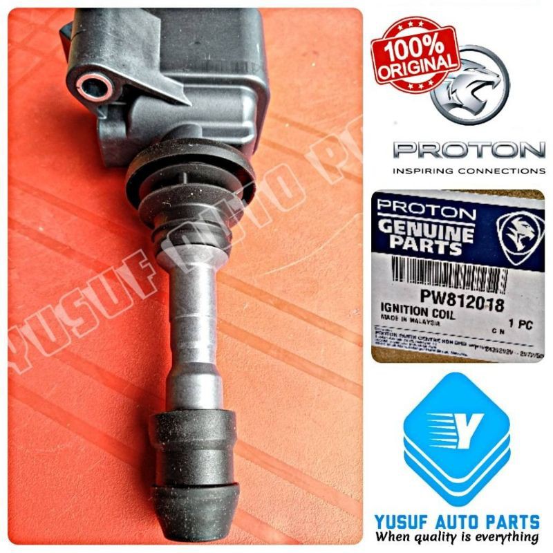 Ignition Coil (1 pc) - 100% ORIGINAL Proton (PW812018) Saga BLM FL FLX ...