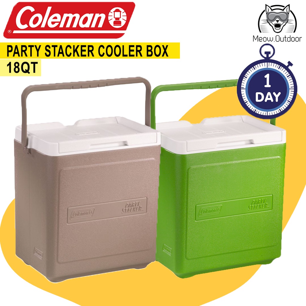 COLEMAN 18QT PARTY STACKER COOLER BOX (1 Day) | Shopee Malaysia