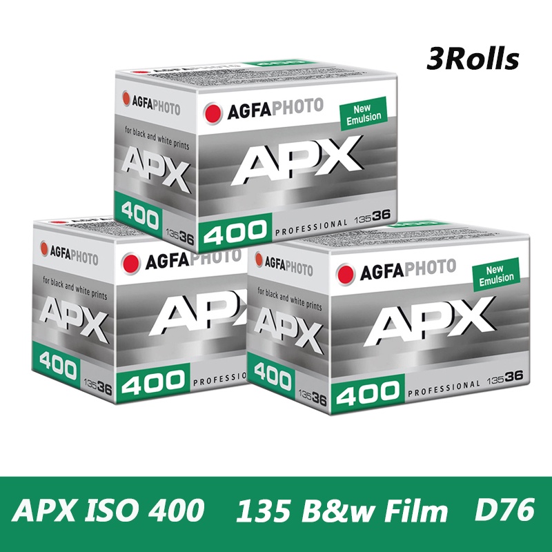 3 Rolls VIBE/ILFORD/AGFA/FOMAPAN Black & White 135 35mm B&W Negative ...