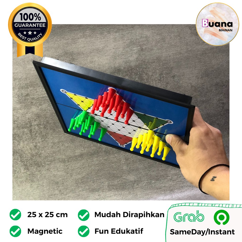 Board GAME HALMA CHINESE CHECKERS MAGNET BOARD CHILDREN'S EDUCATIONAL ...