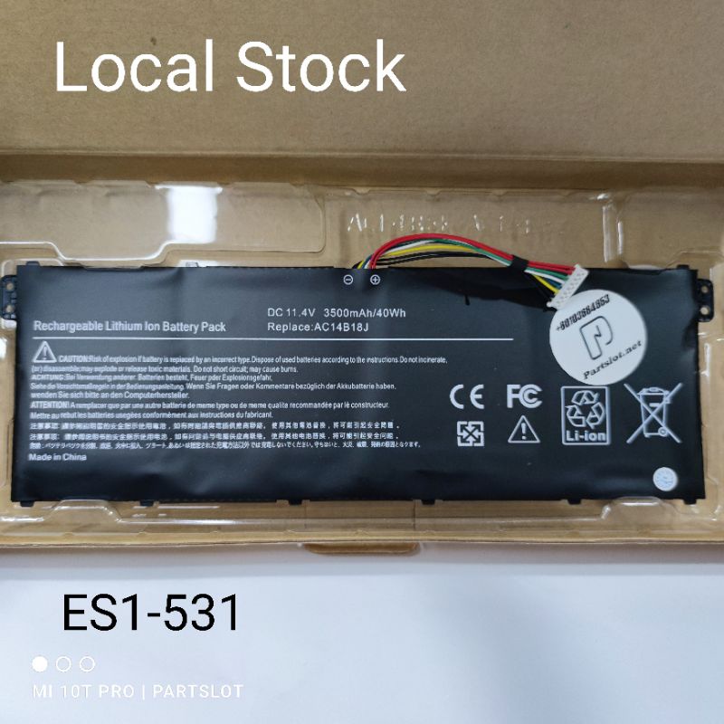 Acer AC14B18J Battery for ES1-531 ES1-532 ES1-533 ES1-111 ES1-132 ES1-520 ES1-523 ES1-731 ES1 ...
