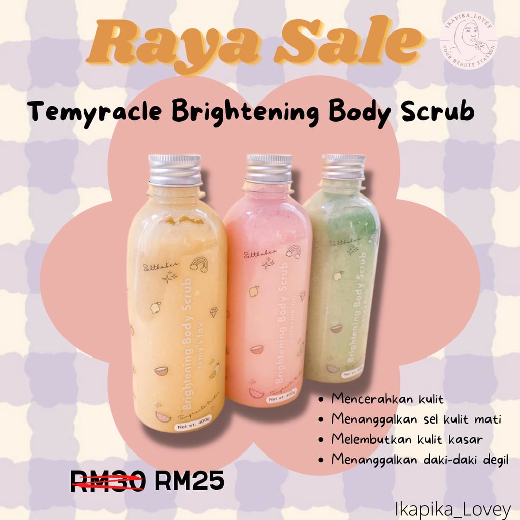 Temyracle Brightening Body Scrub Murah Original | Shopee Malaysia