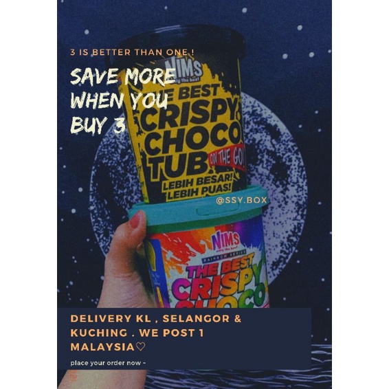 [ PROMO SAVE RM 5 ] SET COMBO NIMS CHOCOTUB | Shopee Malaysia