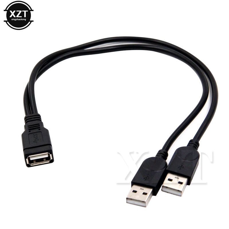USB 2.0 A Male to USB Female 2 Double Dual USB Female Splitter ...