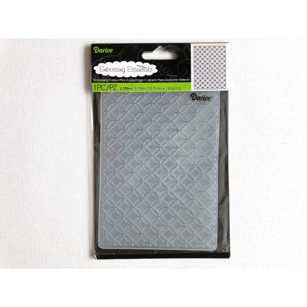 Darice Interlocking Circles Background Embossing Folder A6 | Shopee ...