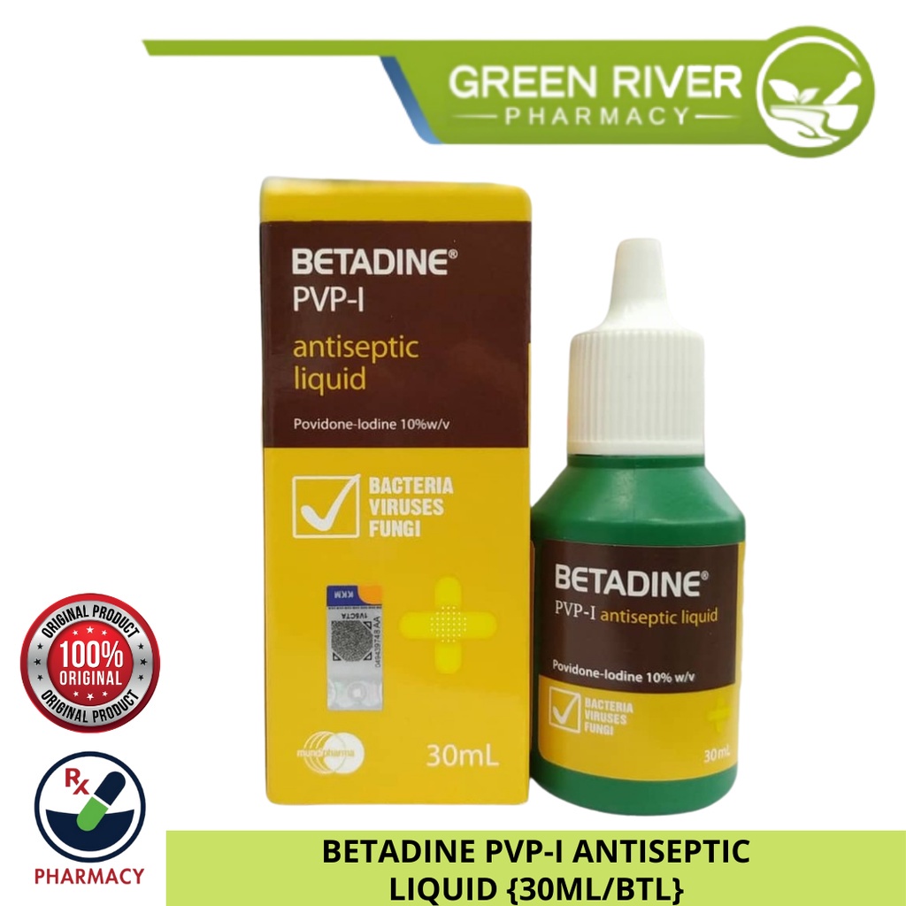 BETADINE PVP-I ANTISEPTIC LIQUID {30ML/BTL} (Wound Care) | Shopee Malaysia