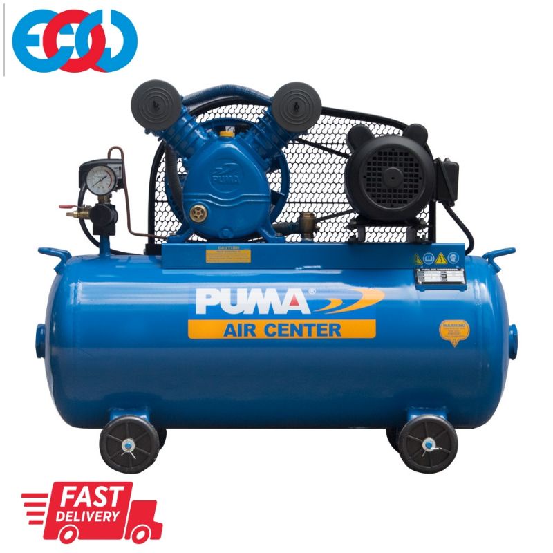 PUMA 2HP Air Compressor 88L 8Bar PK20-90IS2 Belt-Drive Single Stage PK20-90 (oringinal) C/W JKKP ...