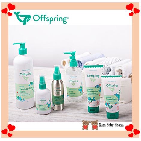Offspring Head-To-Toe Wash/Relaxing Wonder Oil/Nappy Balm/Hand ...