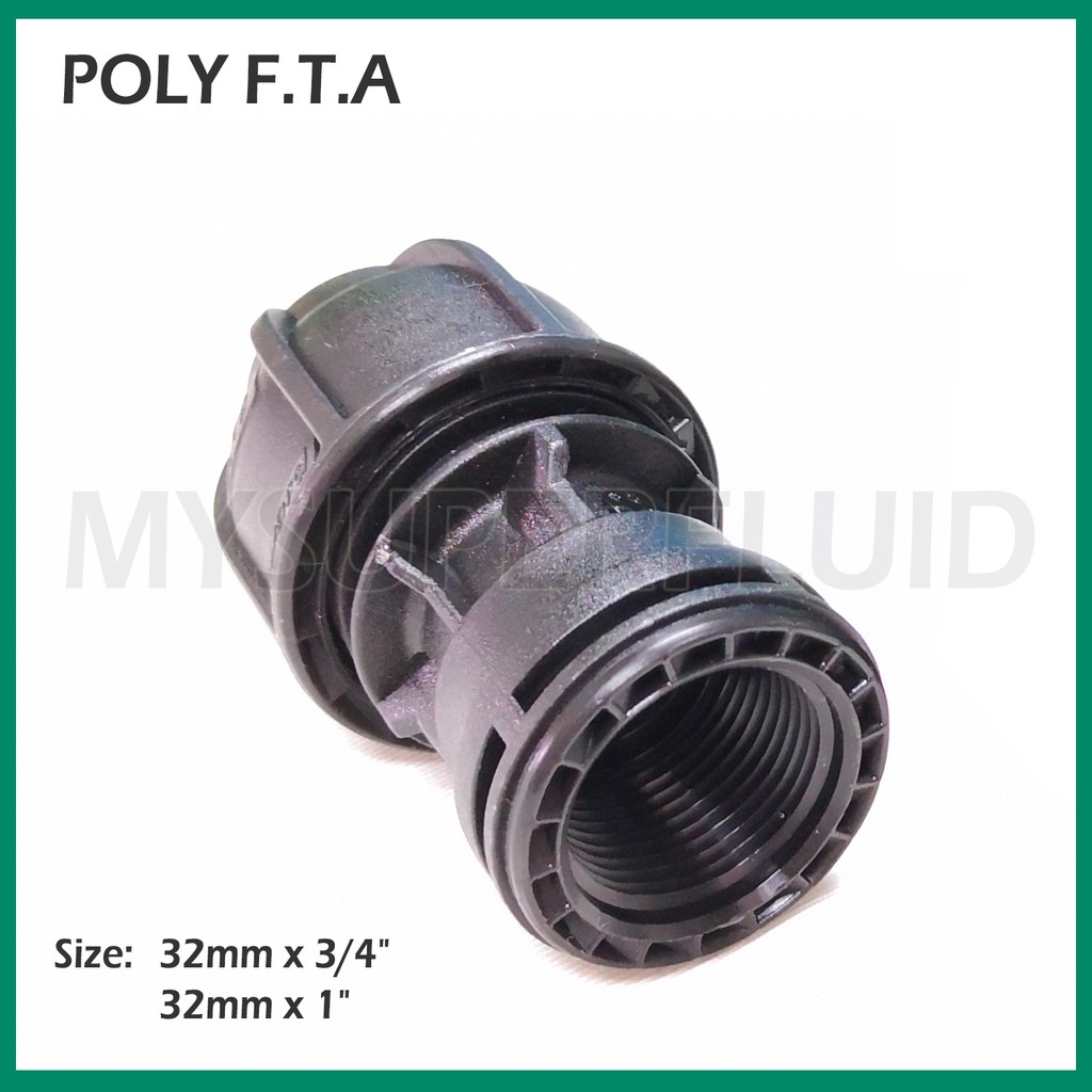 POLY FITTINGS HDPE [32MM X 3/4INCH] [32MM X 1INCH] POLY FTA | Shopee ...