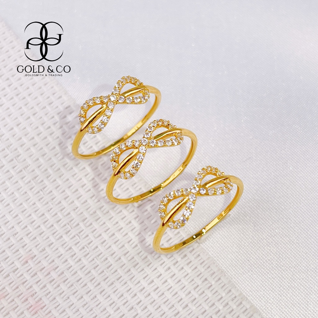 [Gold & Co]New Budget Ring Emas 916 Cincin Infinity Batu Gold 916 Emas ...