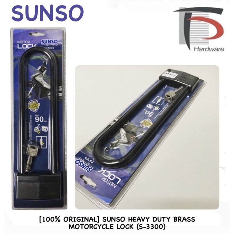 [100% ORIGINAL] SUNSO HEAVY DUTY BRASS MOTORCYCLE LOCK / GLASS DOOR ...