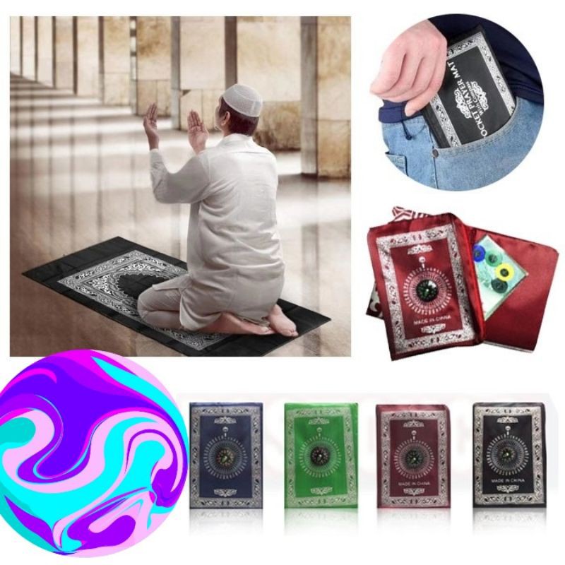 Best Quality Sejadah Travel Compass (100*60cm) | Shopee Malaysia