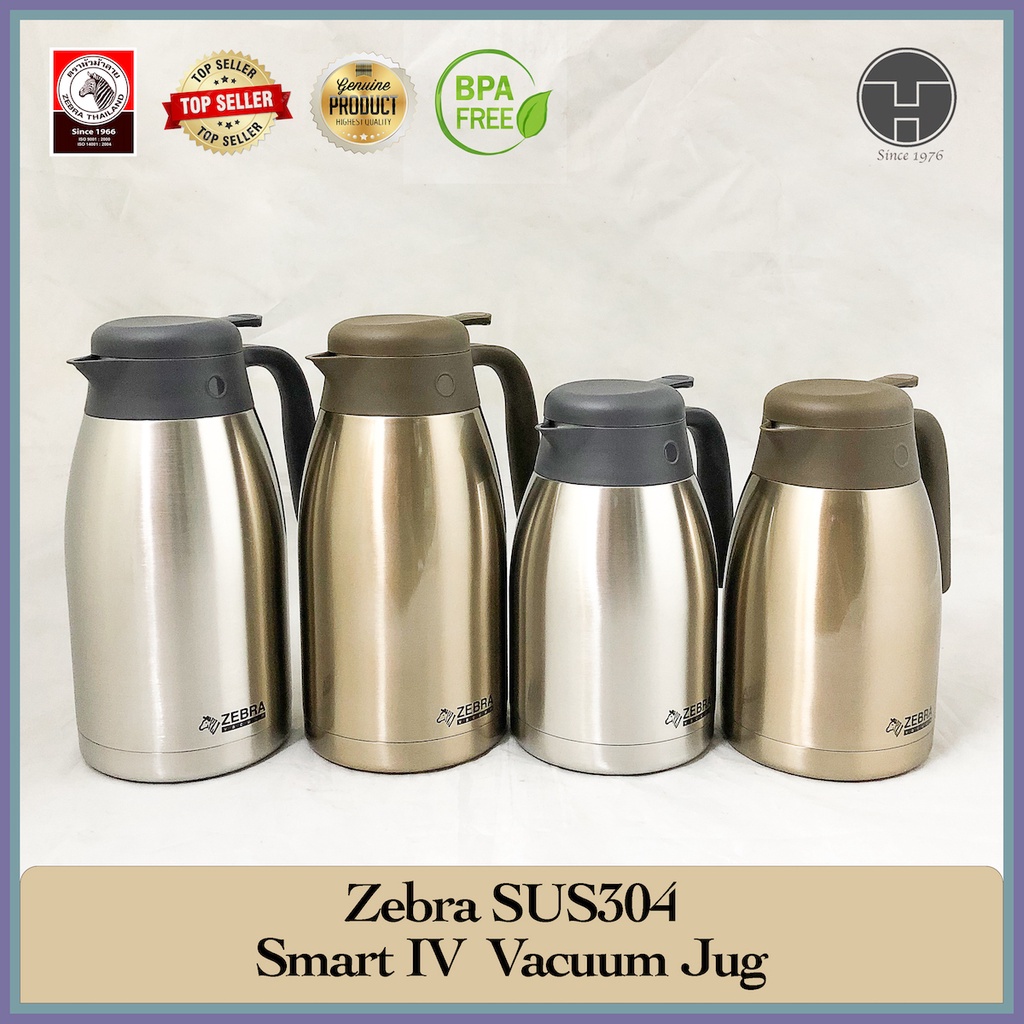 [TeoHin] Zebra SUS304 SMART IV Vacuum Jug 1.5L, 2.0L, thermos, thermo ...
