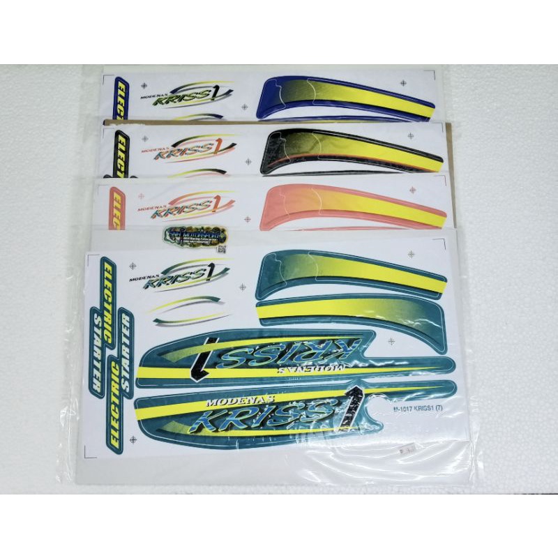 STICKER STRIPE COVER SET MODENAS KRISS110 KRISS100 KRISS 2(7) | Shopee ...