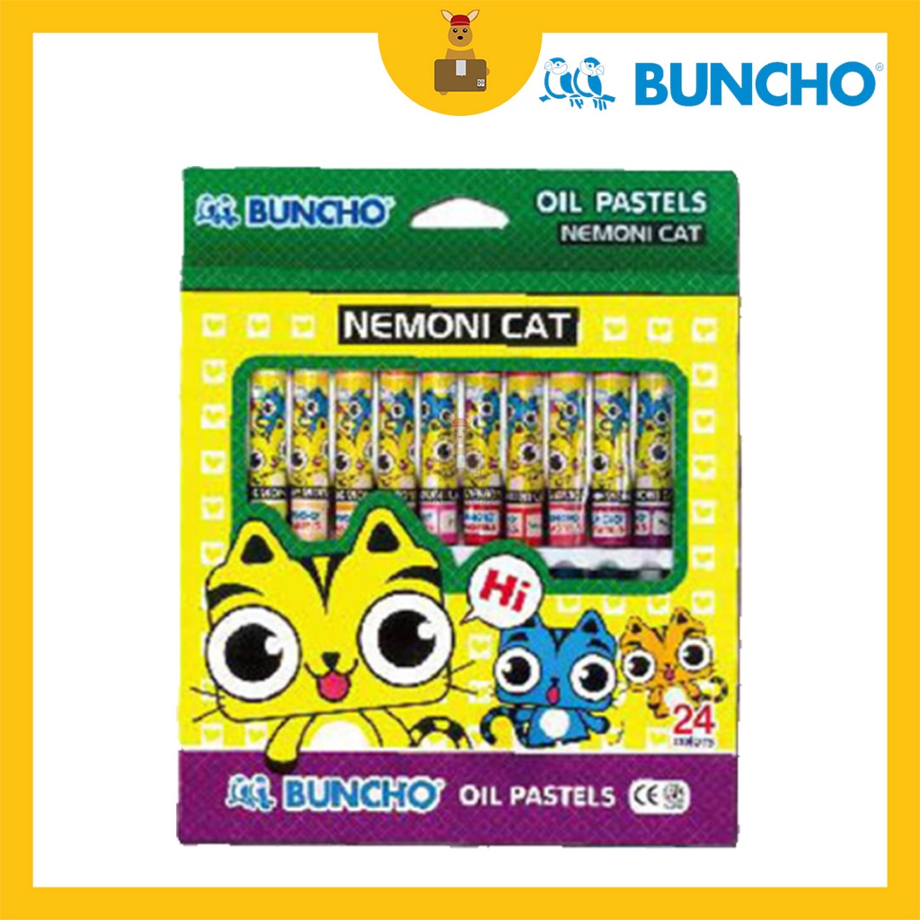 Buncho Nemoni Cat Oil Pastel Crayon Warna Crayon (12 / 18 / 24 / 36 ...