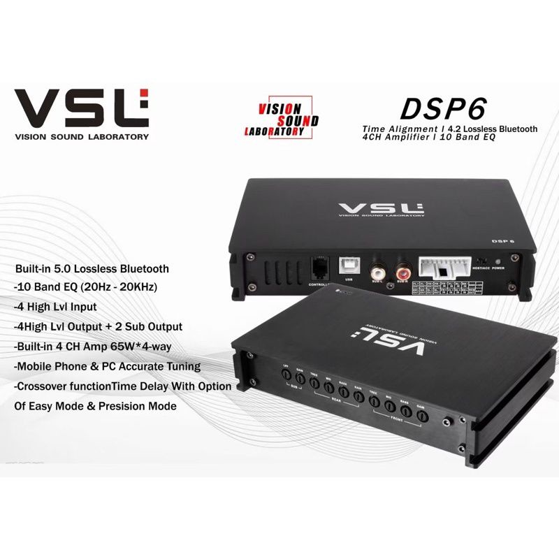 DSP VSL 4 Channel AMP+DSP Car Power Amplifier with pnp socket perodua ...