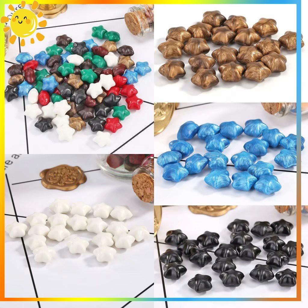 30pcs Retro Star Shape Sealing Wax Beads Grain Fire Painting Pills for ...