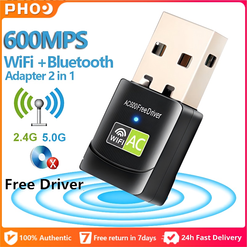 PHO Wifi Adapter,Pocket Wifi Usb Bluetooth Receiver Wifi Dongle ...