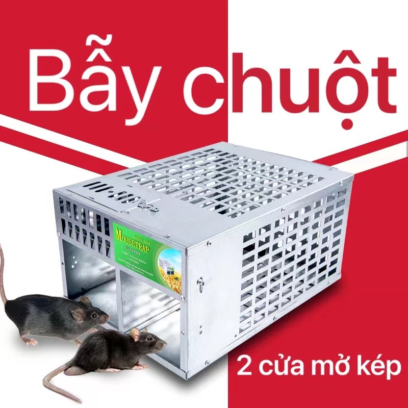 Smart mouse trap Double door and dual opening, effective and continuous ...