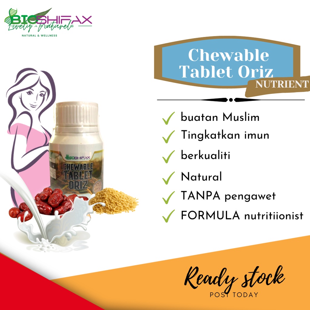 Bioshifax Chewable Tablet Oriz / Chewable Tablet Multivitamin ...