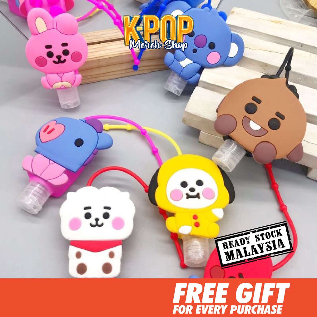 BTS BT21 Tinytan Bangtan OT7 Kpop Merch Hand Sanitizer Sleeve | Shopee Malaysia