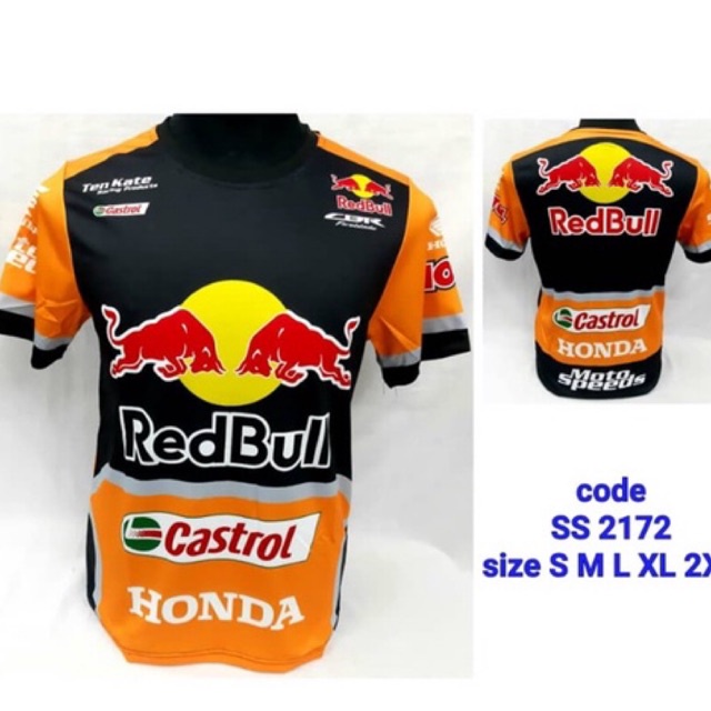 BAJU MOTOR REPSOL Red Bull / Baju Yamaha MOTORCYCLE SHIRT / Baju Ducati ...
