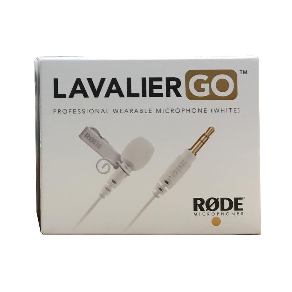 Rode Lavalier GO Lavalier Microphone for Wireless GO Systems ( White ...
