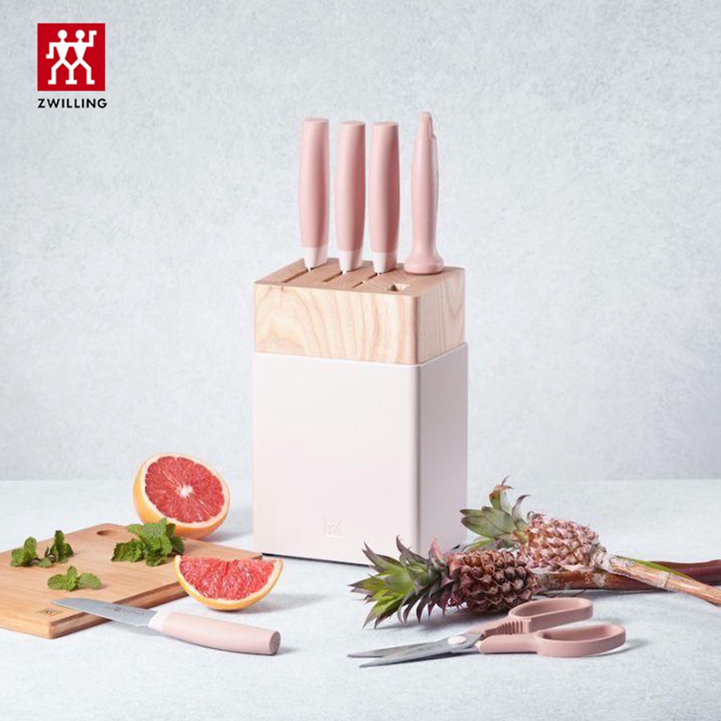 ZWILLING NOW S Knife Block 7pc Set (Pink) | Shopee Malaysia