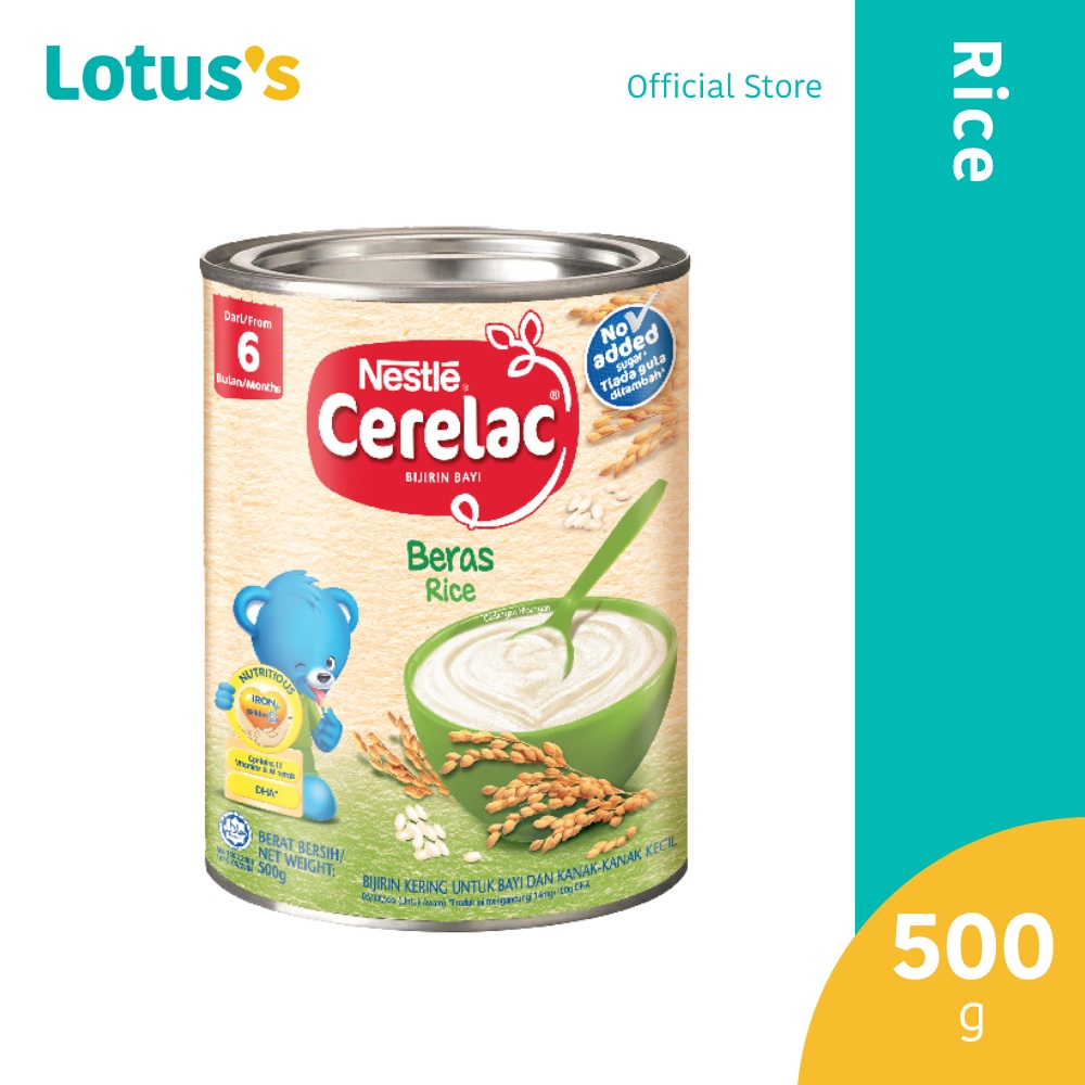 Nestle Cerelac Rice from 6 Months 500g | Shopee Malaysia