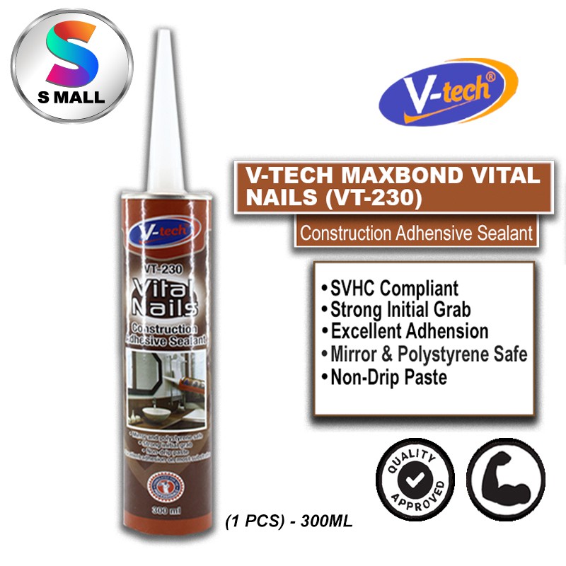 S MALL 300ML V-TECH VT-230 Maxbond Vital Nails High Performance ...