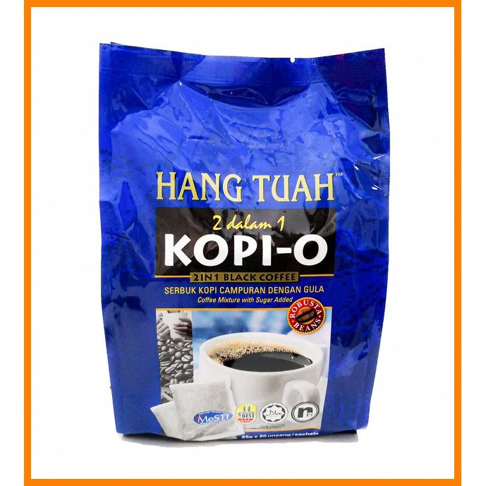HANG TUAH 2 dalam 1 KOPI-O ROBUSTA BEANS (20 sachets) | Shopee Malaysia