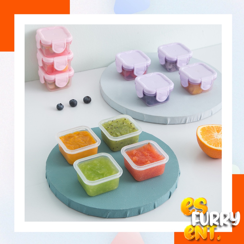 60ml Mini Container baby food container storage box plastic box small ...