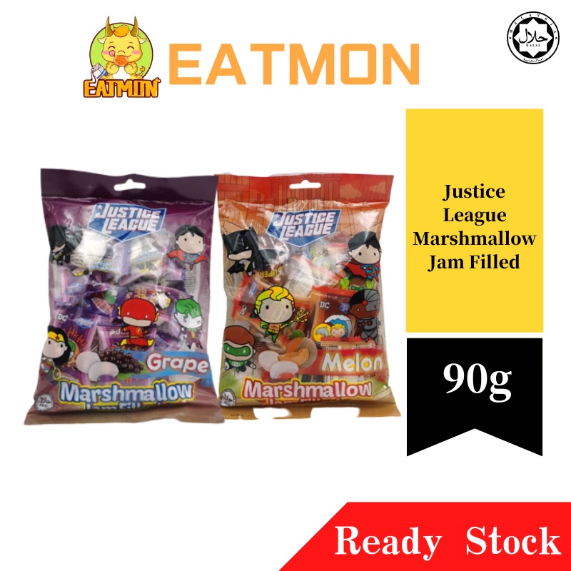 [EATMON] Justice League Marshmallow Jam Filled | Shopee Malaysia