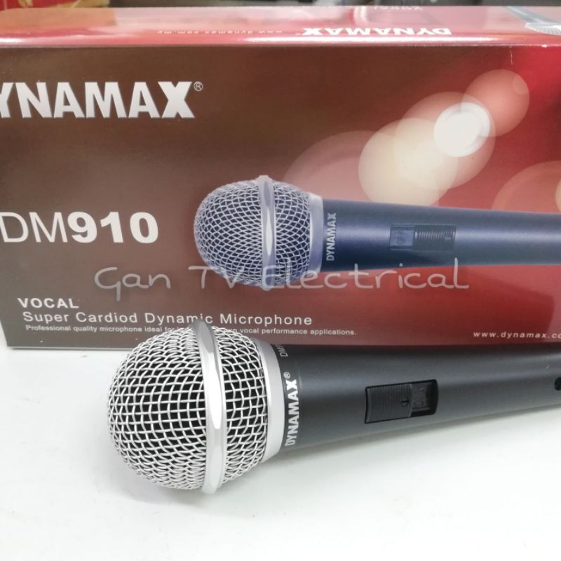 Original Dynamax DM-910 DM910 Professional Cardiod Dynamic Karaoke ...