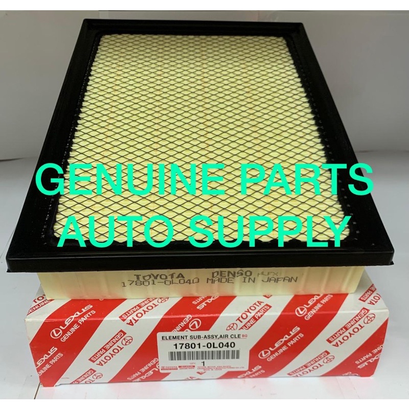 TOYOTA HILUX REVO / FORTUNER / INNOVA AIR FILTER (17801-0L040) | Shopee ...