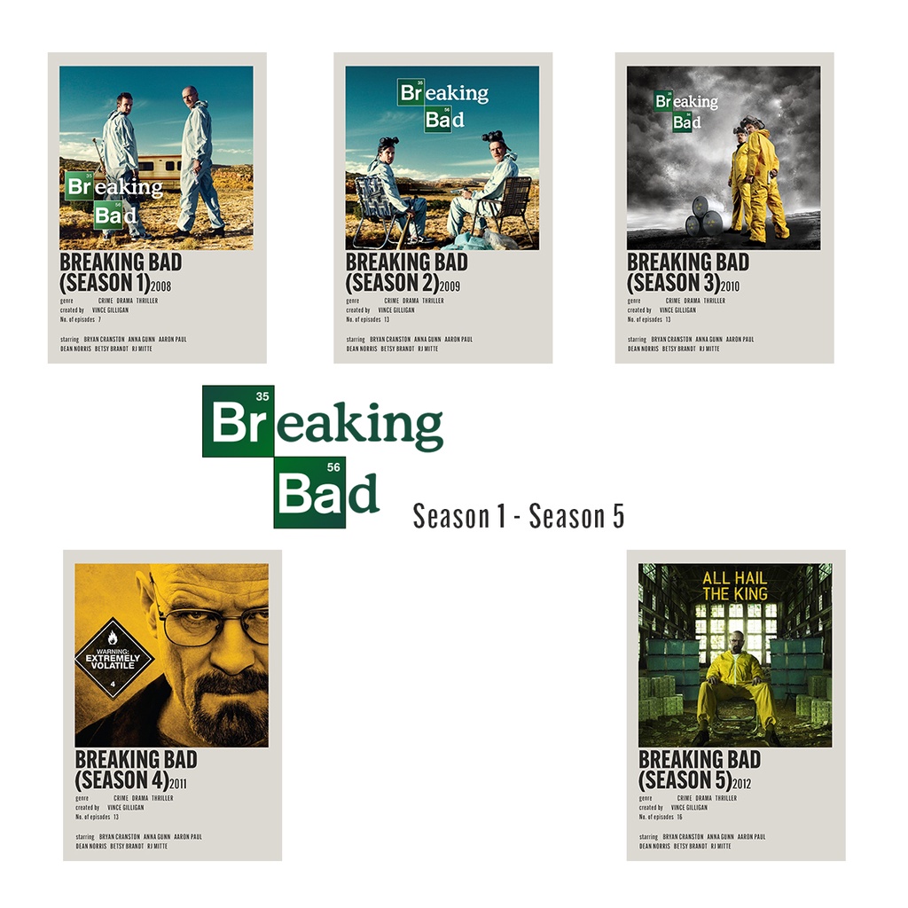 【READY STOCK】Poster Breaking Bad Complete Seasons 1-5 | Shopee Malaysia