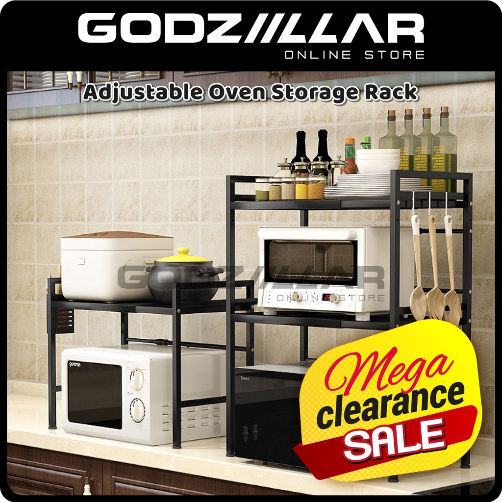 (Mega Sale) Oven Rack Microwave Rack Expandable Adjustable Storage Rack ...
