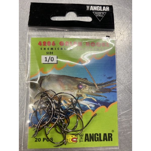 THE ANGLAR Galah Hook (4206) Super Sharp Prawn Hook Fishing Hook Fish ...