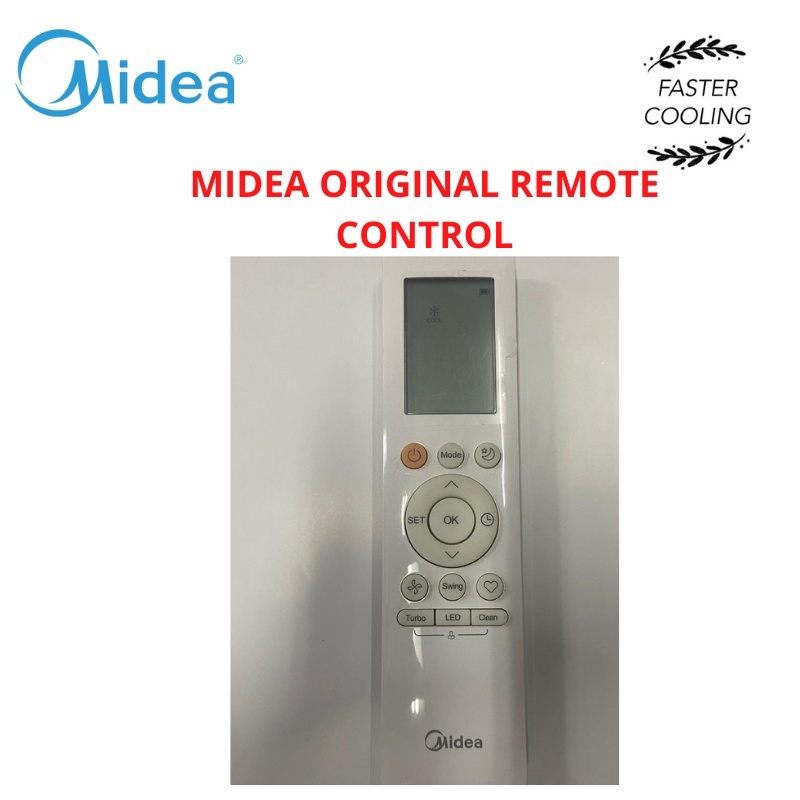 16 DEGREE CELSIUS MIDEA ORIGINAL WALL MOUNTED AIR CONDITIONER REMOTE ...