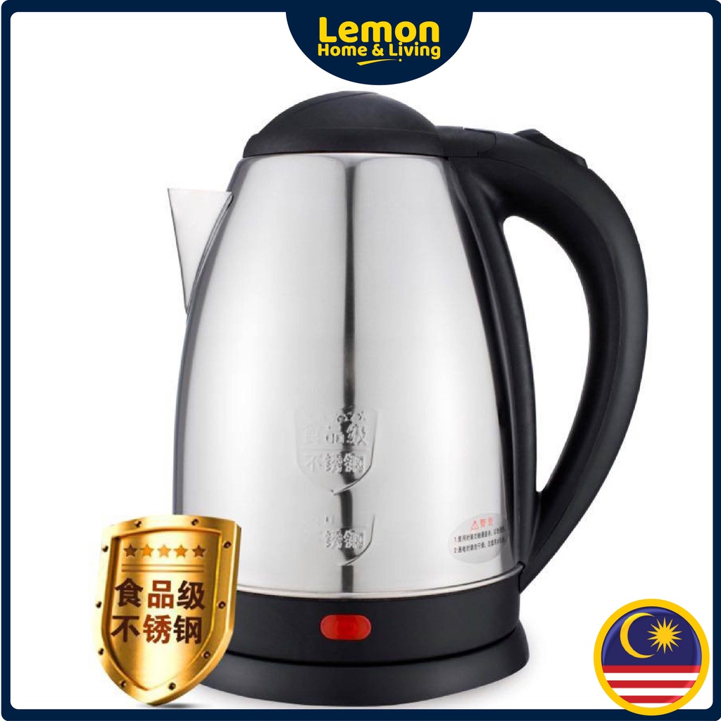 🍋 2L Auto Off Stainless Steel Kettle Electric Automatic Jug Pemanas ...