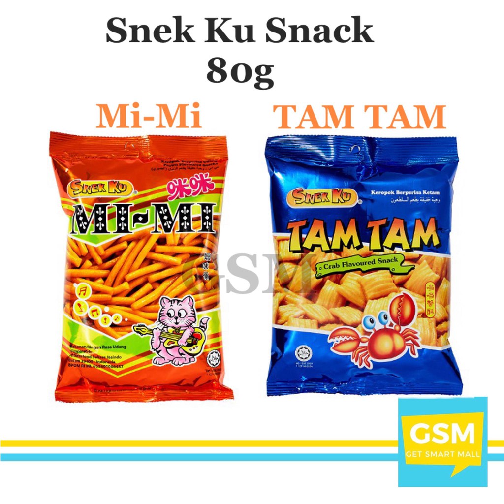 Snek Ku Snack 80g (TAM TAM / MI MI) | Shopee Malaysia