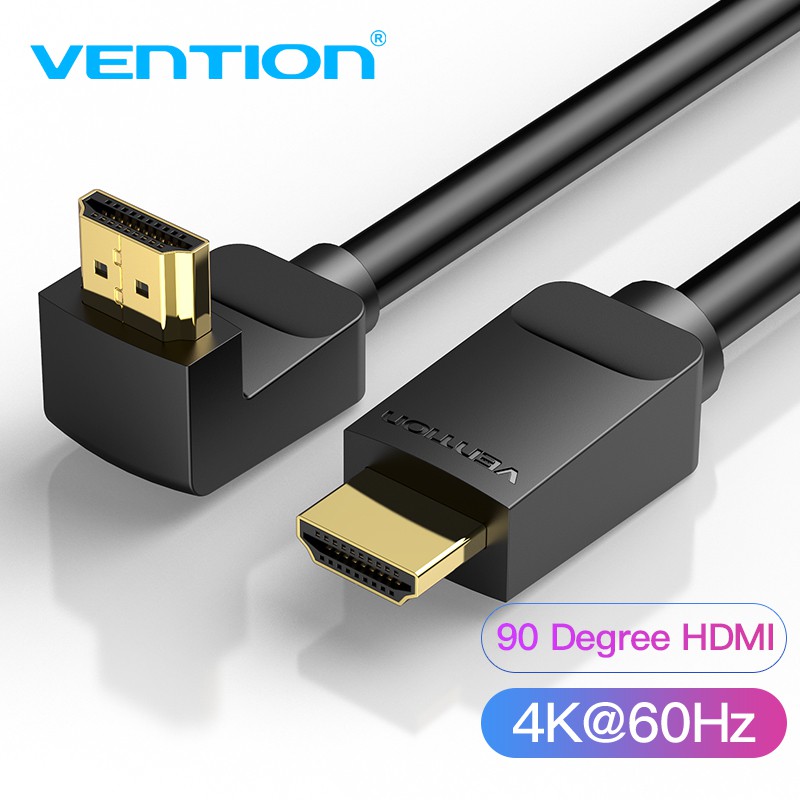 Vention HDMI Cable Right Angle 90 Degree Elbow HDMI 2.0 Cable 4K Ultra ...