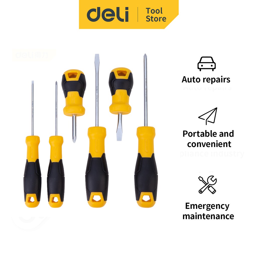 Deli Tools Screwdriver Sets Emergency Maintenance [6 Pcs/Set] DL3502 ...
