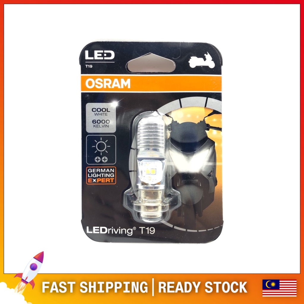 12V 5/6W T19 OSRAM LED HEAD LAMP BULB LED MENTOL [ WHITE ] EX5 DREAM WAVE KRISS Y125Z LC135 SRL ...